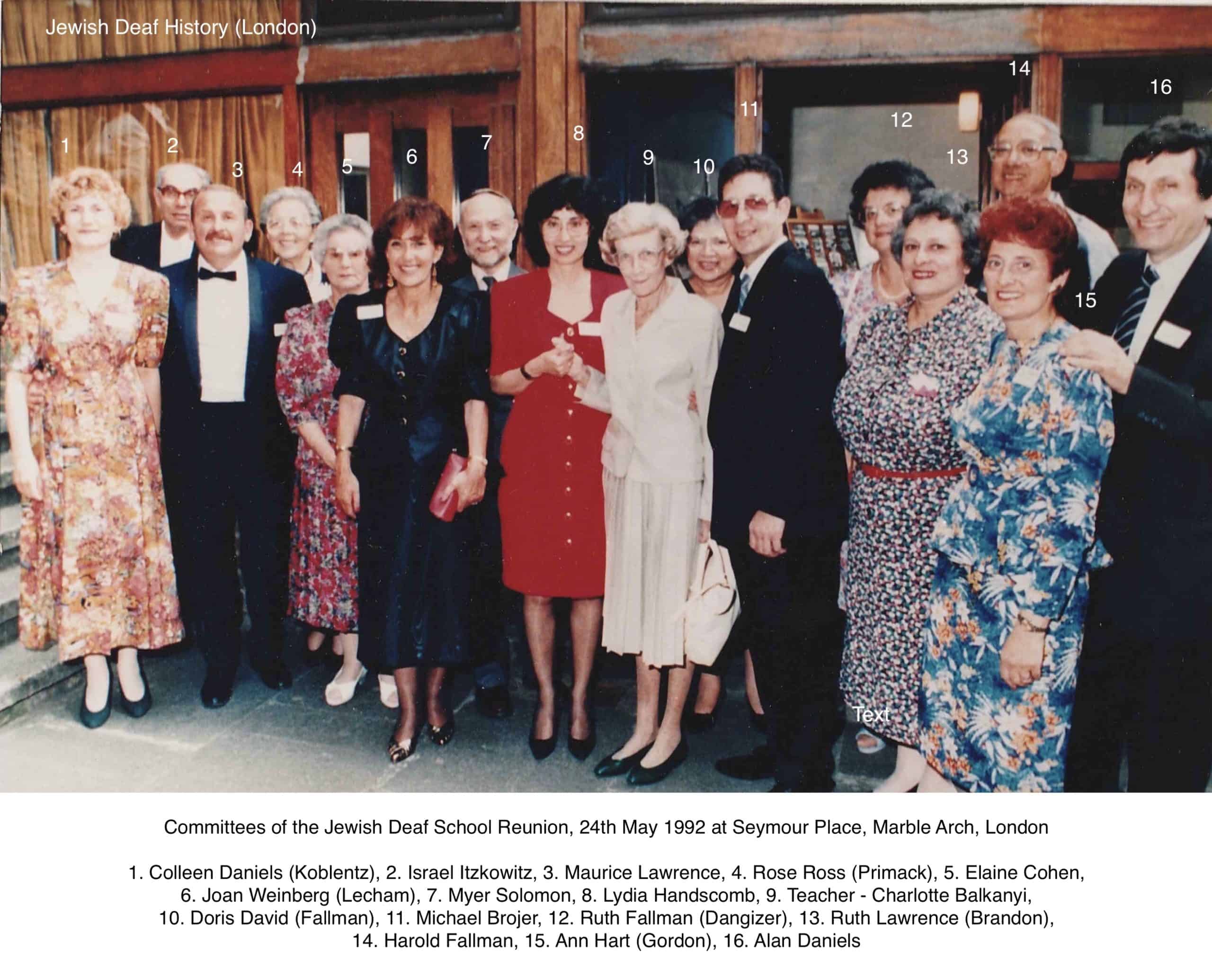 1992 Reunion - Jewish Deaf History London