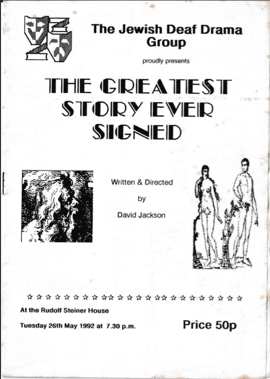 Deaf Drama Group - Documents - Jewish Deaf History London
