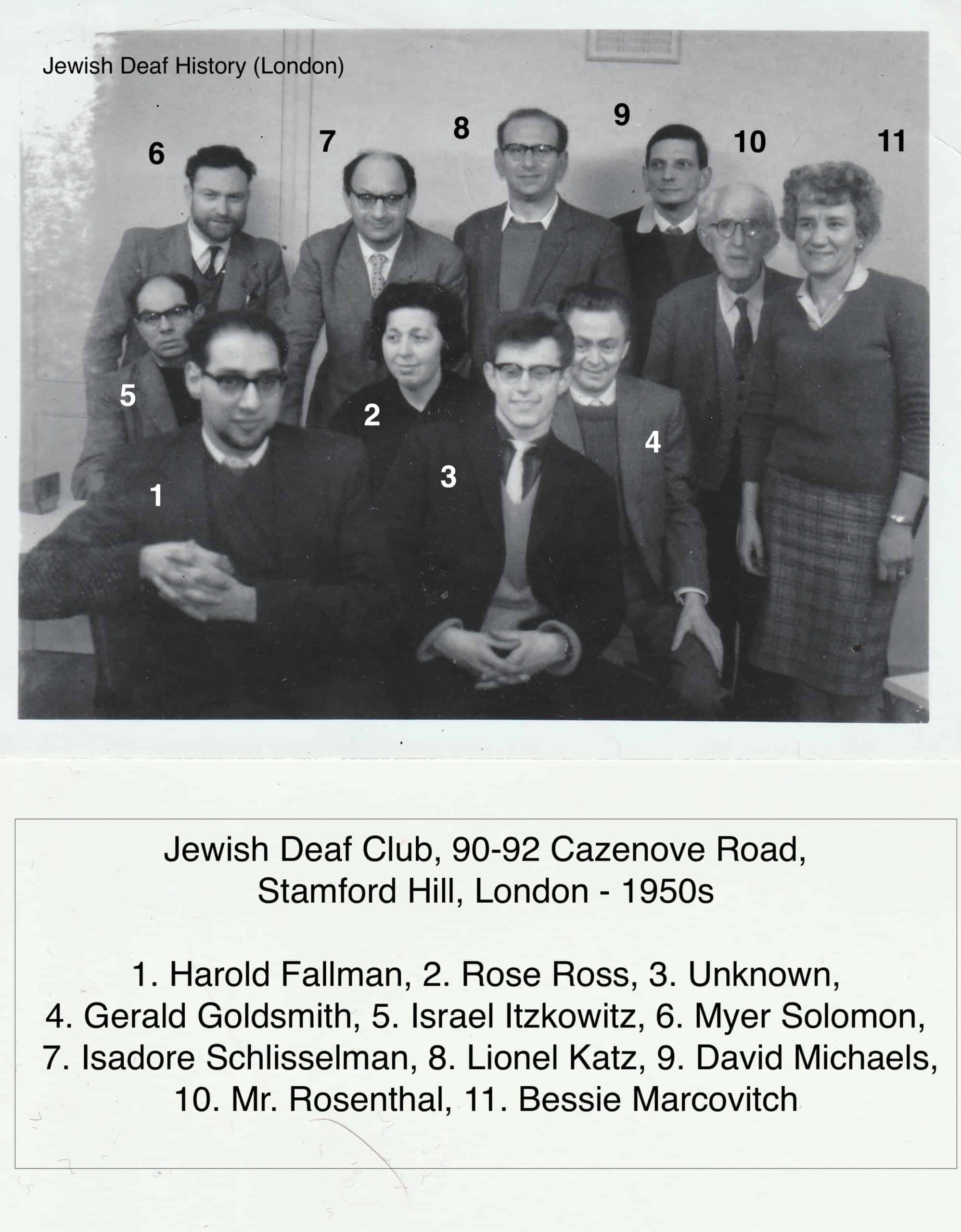 1950s - Jewish Deaf History London